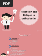Retention and Relapse in Orthodontics | PDF | Orthodontics | Tooth