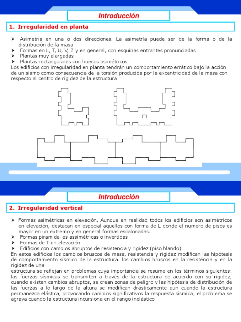 Problemas de Irregularidad | PDF | Rigidez | Temblores