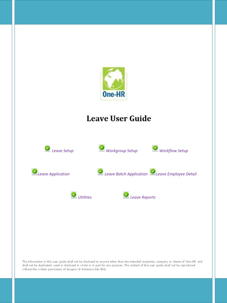Leave User Guide Version 5 | PDF | Payroll | Application Software