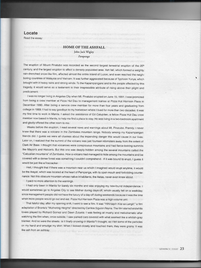 Home of The Ashfall PDF | PDF