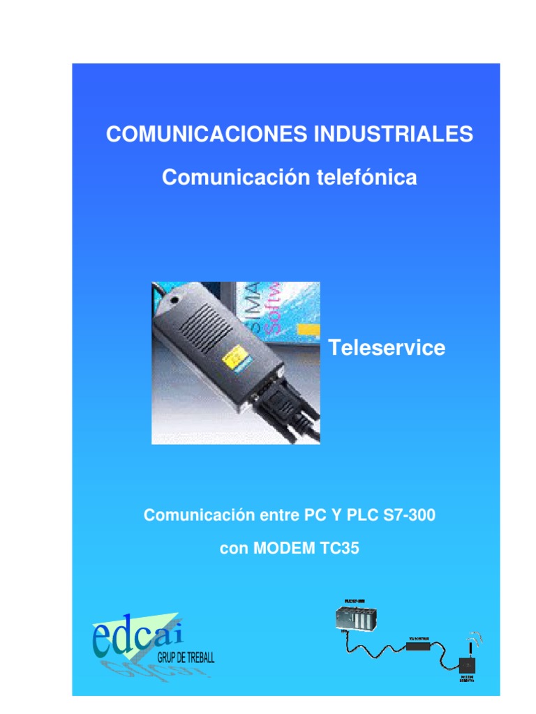 PC Con PLC Por Teleservice v1 0 | PDF | Módem | Computadoras personales