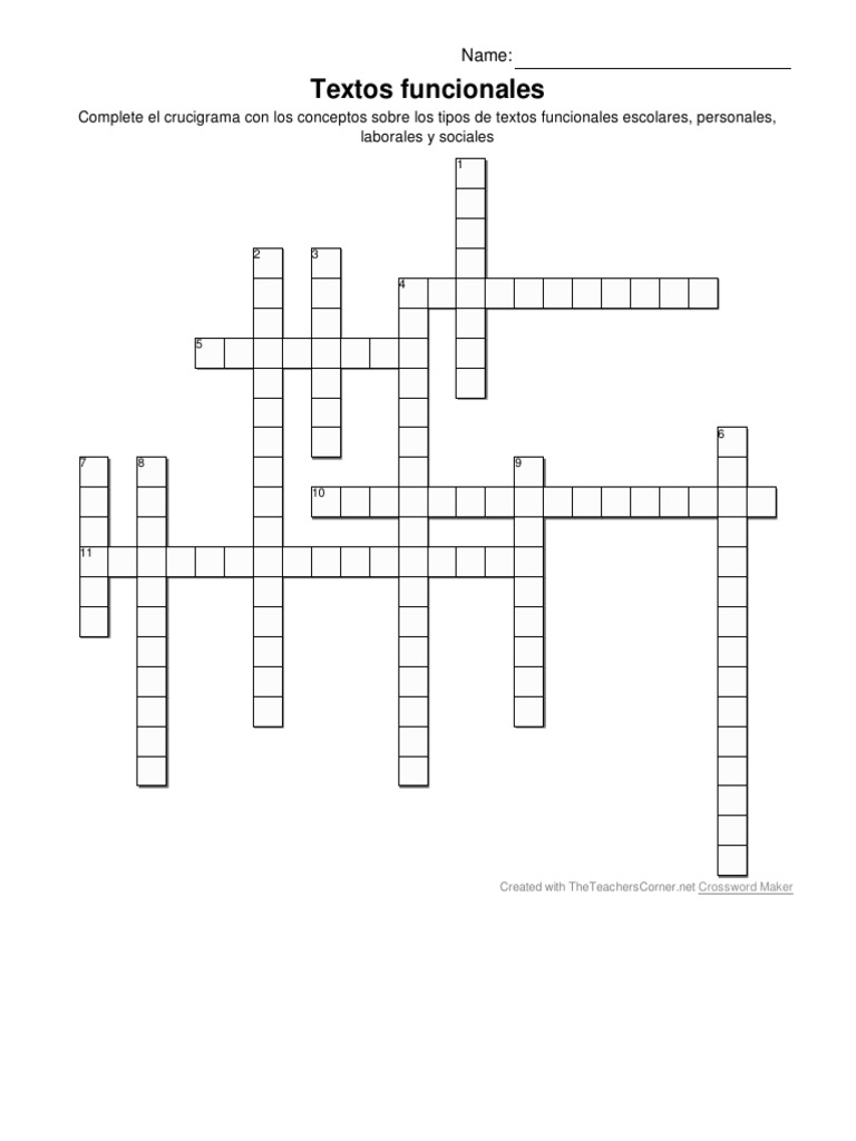 Hoja De Trabajo De Texto Funcional