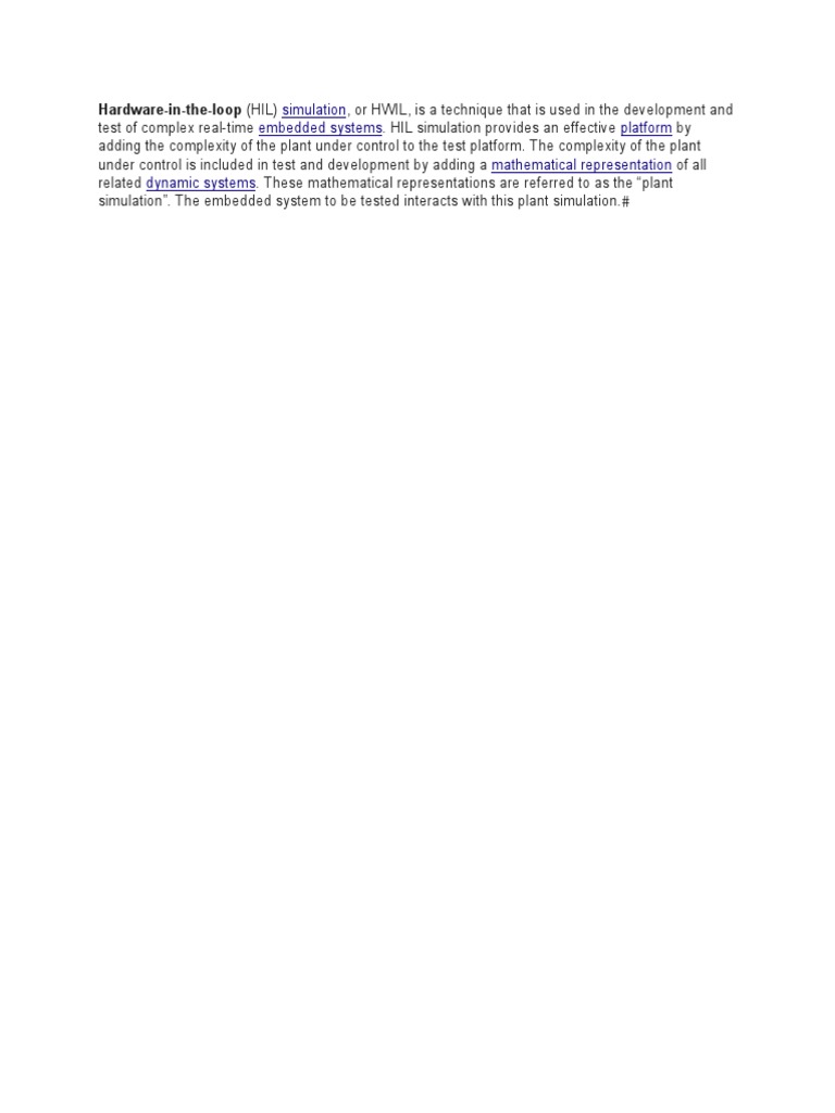 Definition of HIL | PDF
