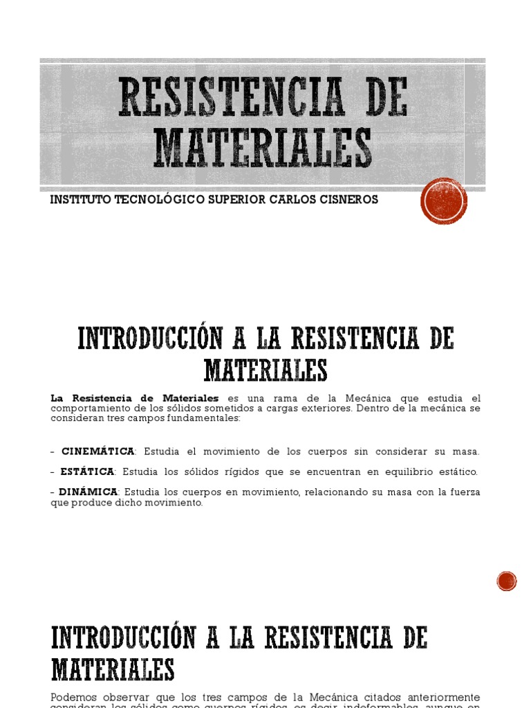 Resistencia de Materiales | PDF | Resistencia de materiales ...