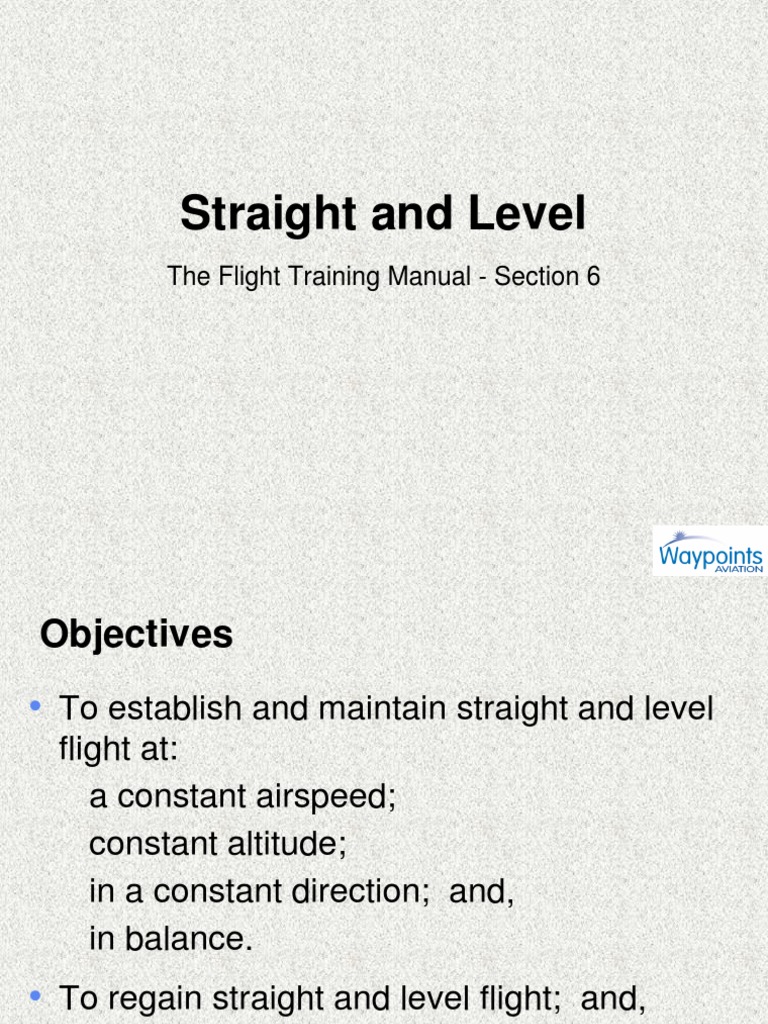Straight and Level: The Flight Training Manual - Section 6 | PDF ...