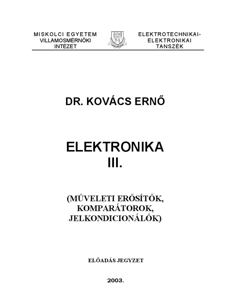 Elektronika III.