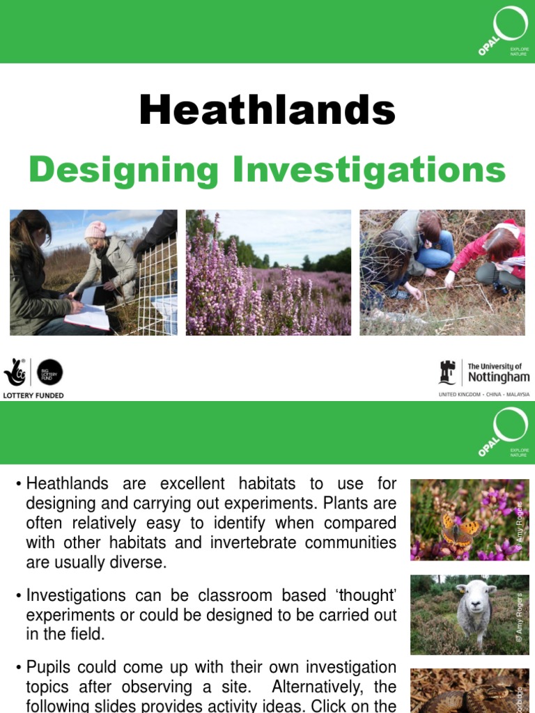 Designing Investigations | PDF | Pollinators | Grazing