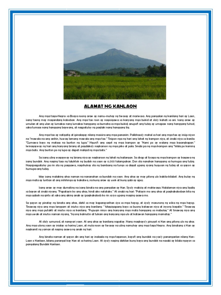 Halimbawa Ng Alamat Mga Tula At Halimbawa NG Mga Alamat | PDF