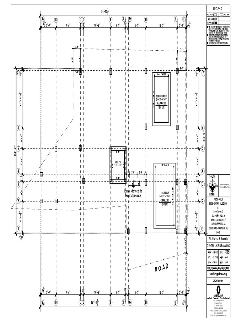2013 07 27 Manapakkam House Vamsi WD 03 01 Center Line Drawing ...