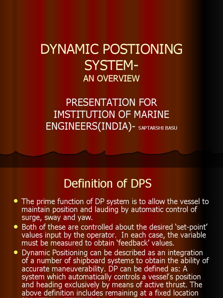 Dynamic Postioning System | PDF | Inertial Navigation System | Gyroscope