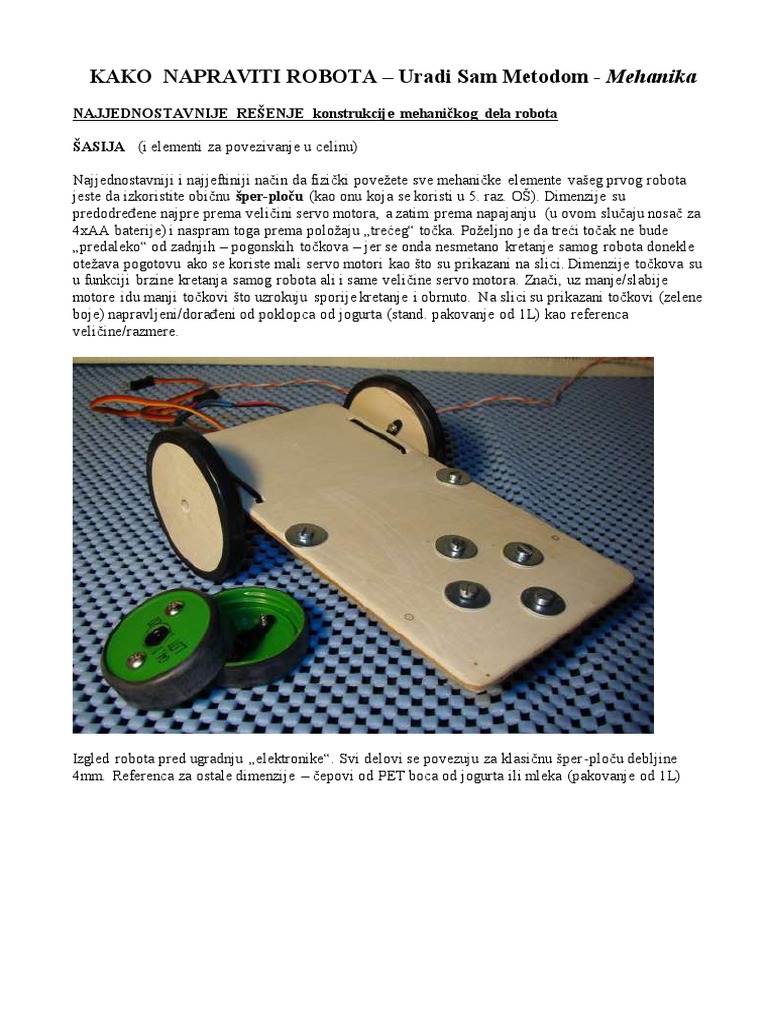 Kako Napraviti Robota - Mehanika | PDF