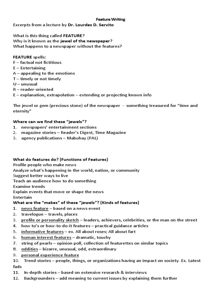 feature-writing