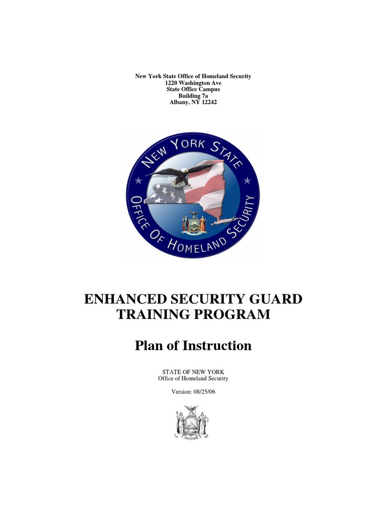 Enhanced Security Guard Training Program | PDF | Incident Command System | Security Guard