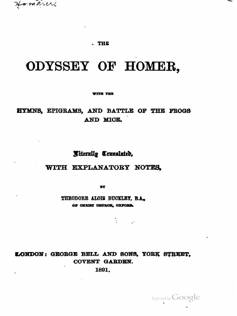 The Odyssey PDF | PDF