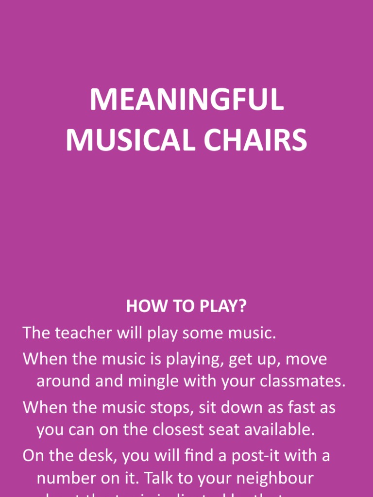 Musical Chairs | PDF