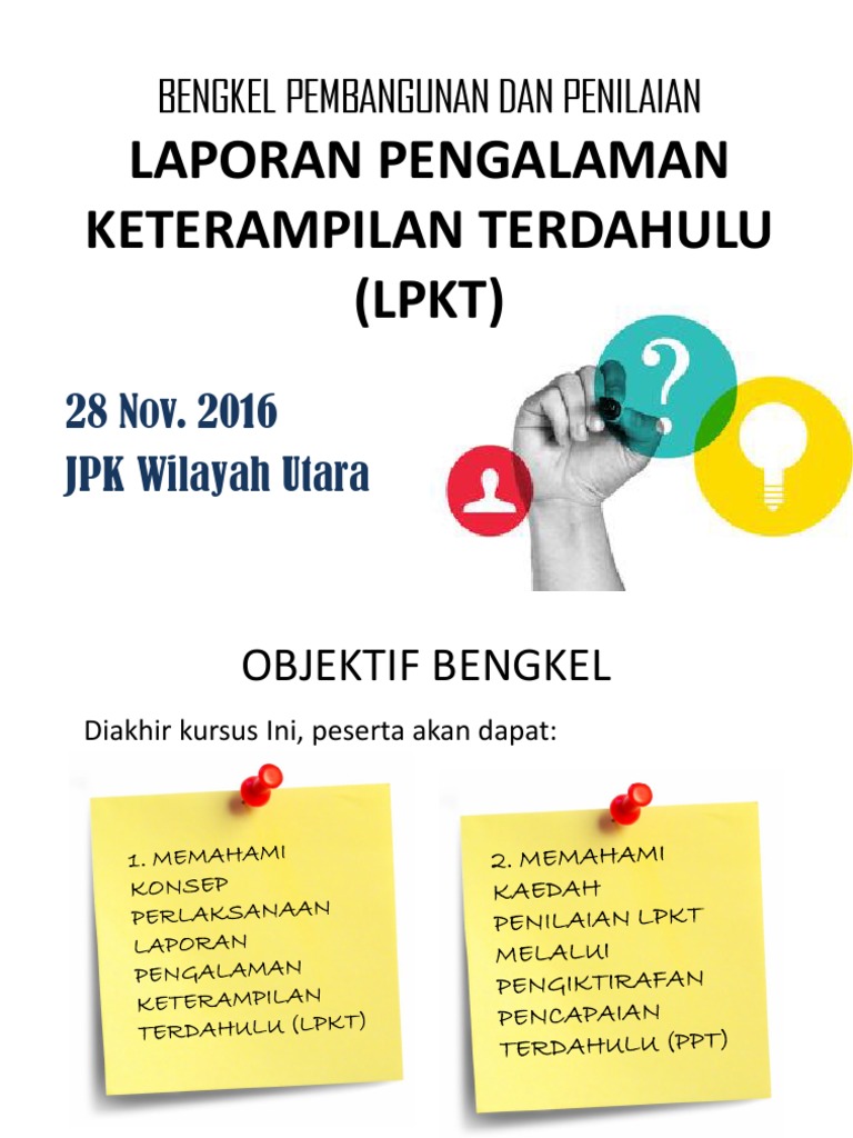 Laporan Pengalaman Keterampilan Terdaulu (LPKT) | PDF