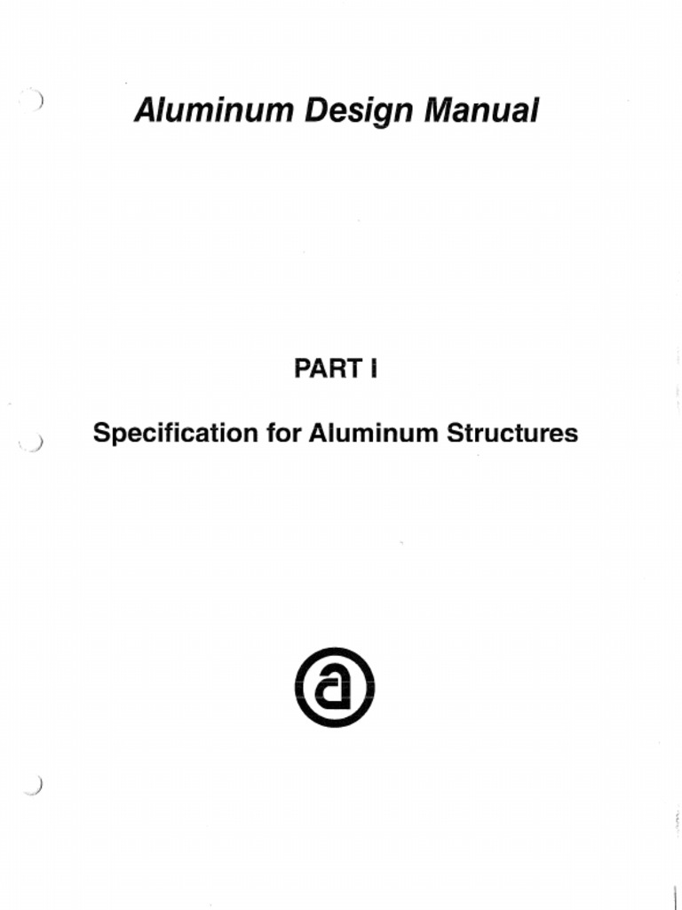 Aluminum Design Specifications AA | PDF