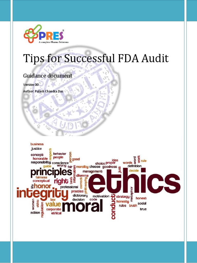 Fda Audit Readiness Guide Pres By Palash Das Pdf Federal Food