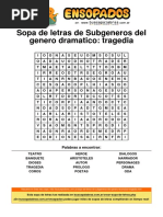 Sopa de Letras Dioses Griegos | PDF
