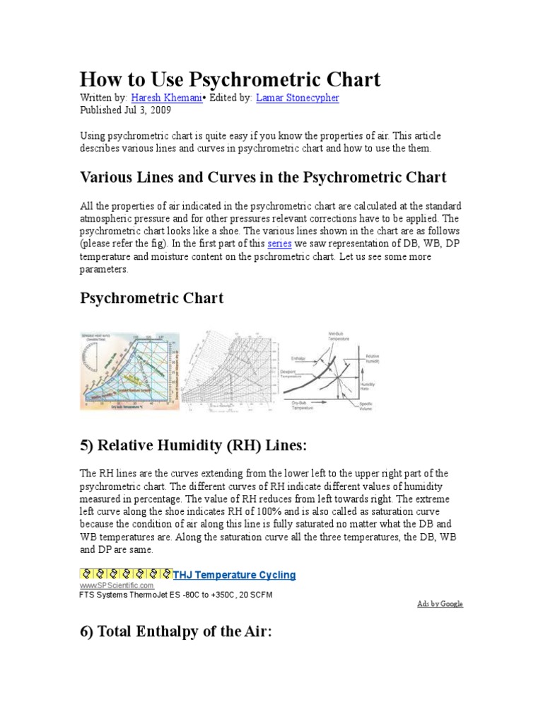 Using the Psychrometric Chart Effectively | PDF | Relative Humidity ...