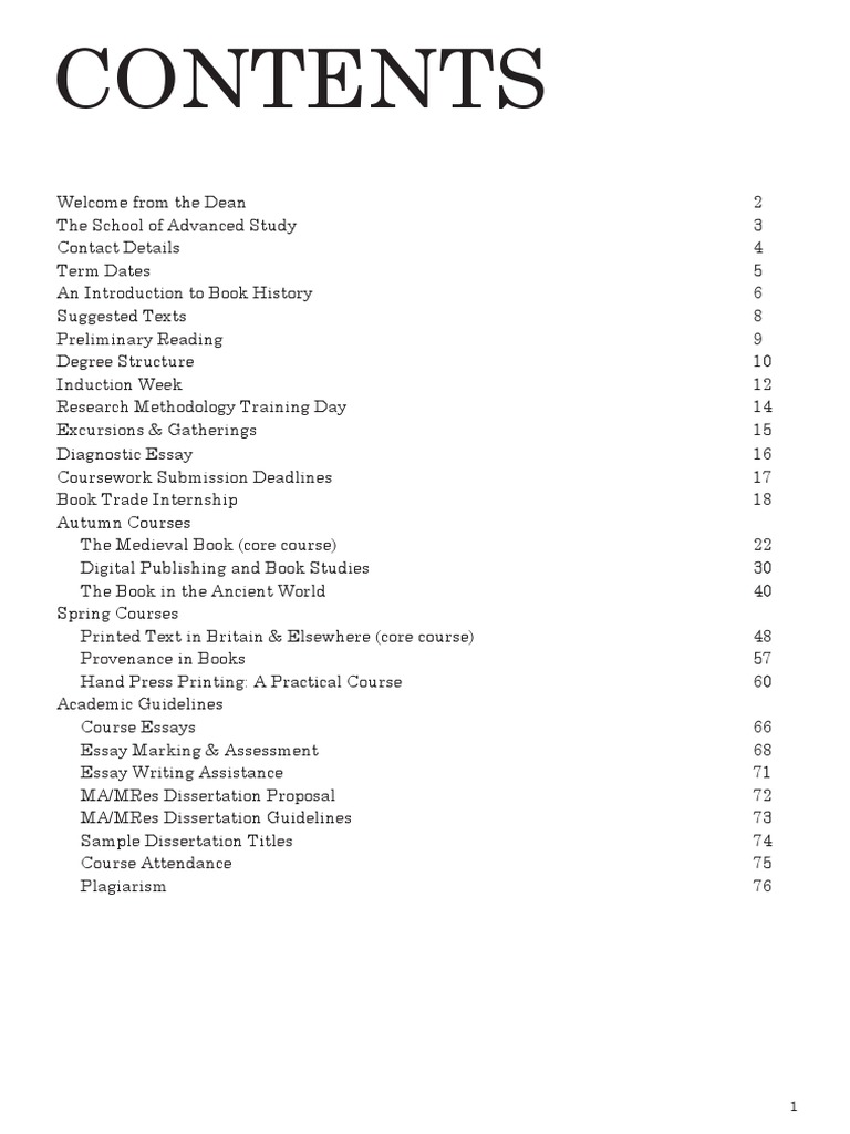 MA History of The Book Handbook 2016-17 | PDF | Books | Libraries