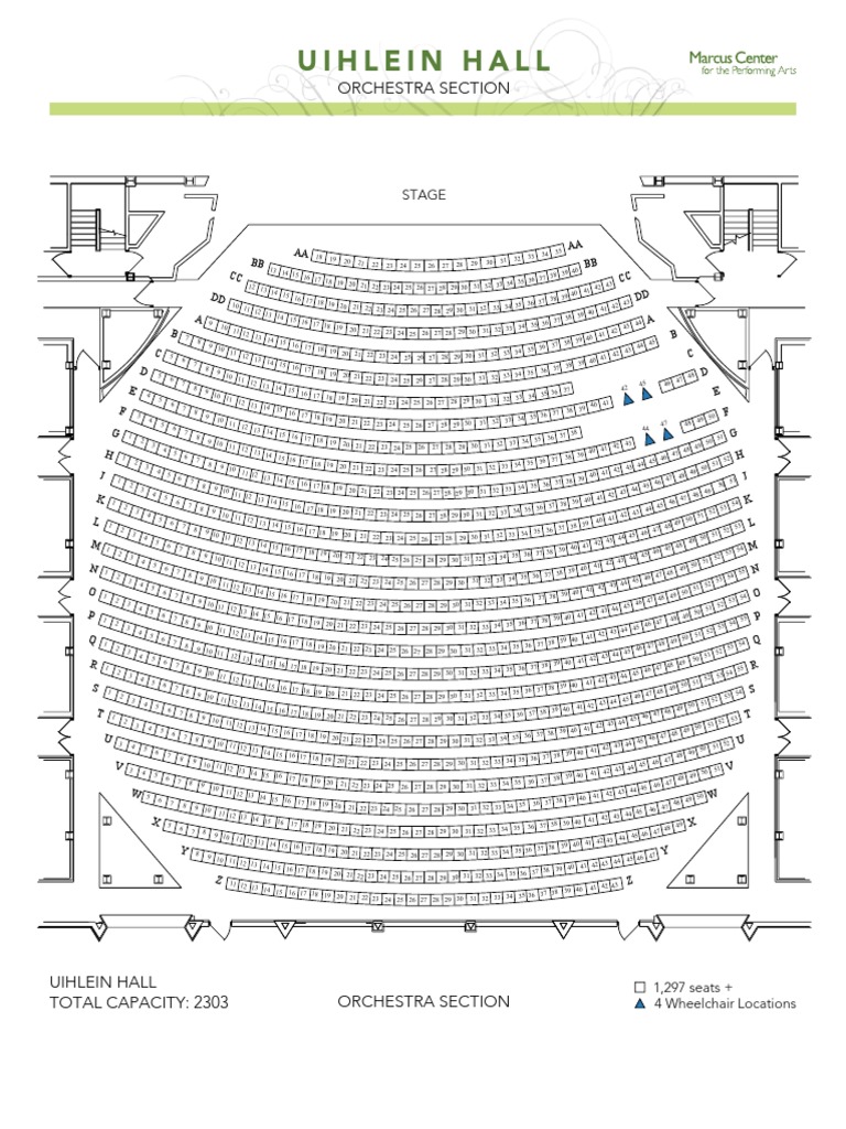 Uihlein Theater Seating Chart PDF | PDF