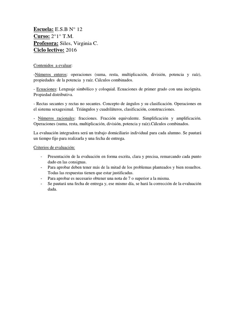Integrador de 2° | PDF | Fracción (Matemáticas) | Triángulo