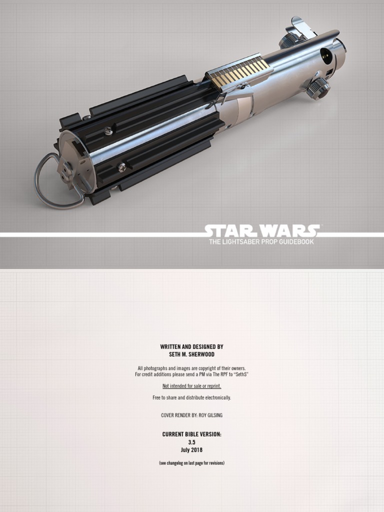 SW Lightsaber Guide PDF | PDF | Jedi | Luke Skywalker