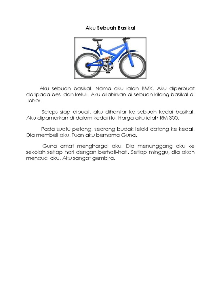 Aku Sebuah Basikal | PDF