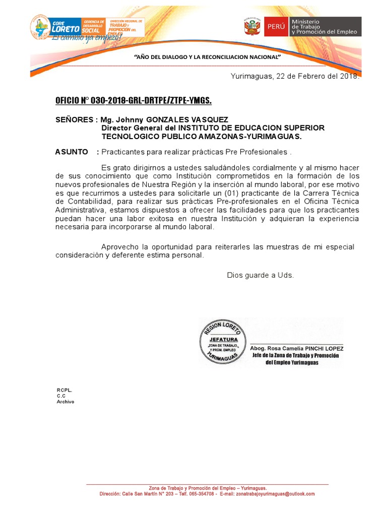 Solicita Practicante | PDF | Labor | Business