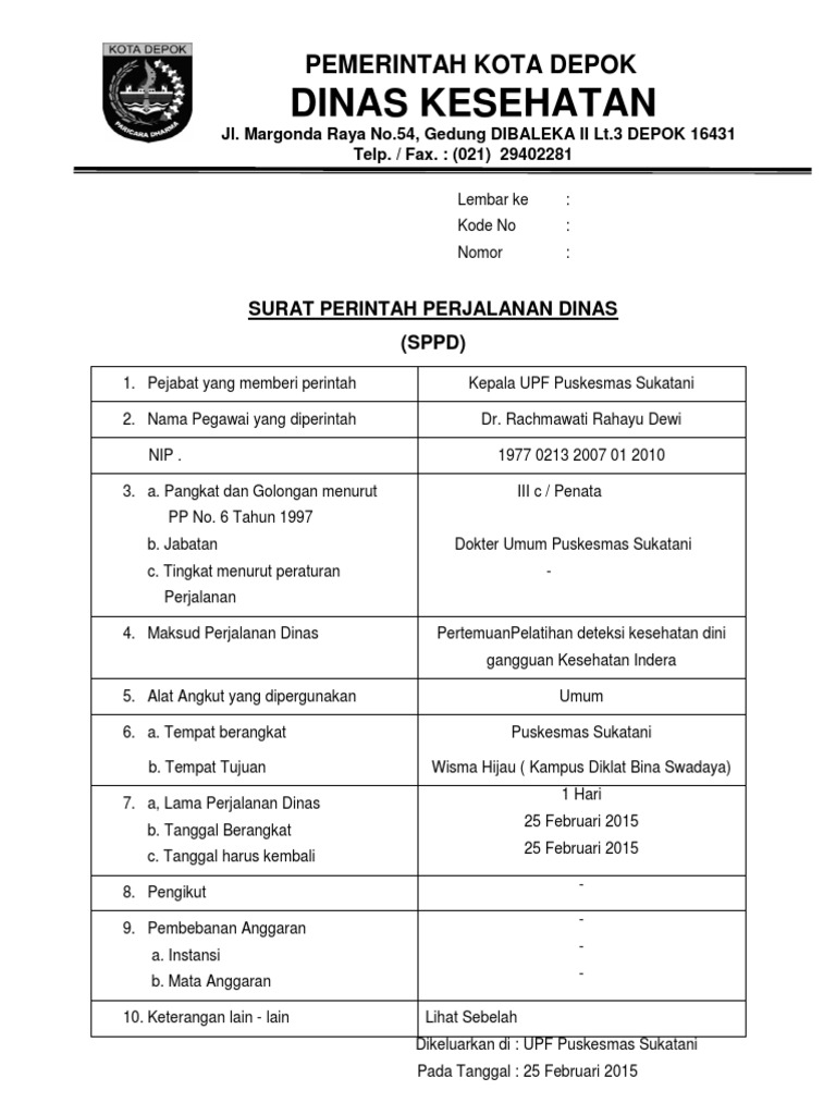 SPPD Baru | PDF