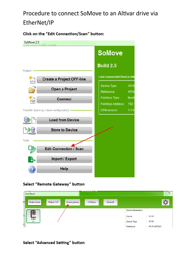 Connecting SoMove Via Ethernet - IP | PDF | Business | Computers