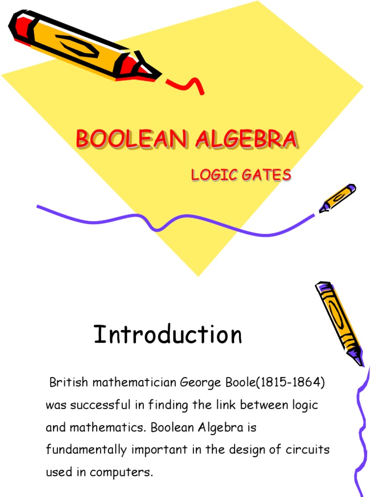 Boolean Algebra Logic Gates Pdf Boolean Algebra Teaching Mathematics