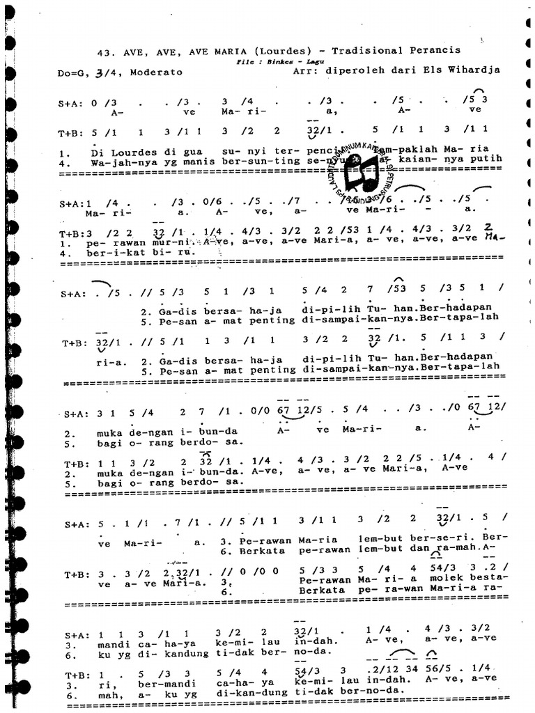 Ave Ave (MB 546) | PDF