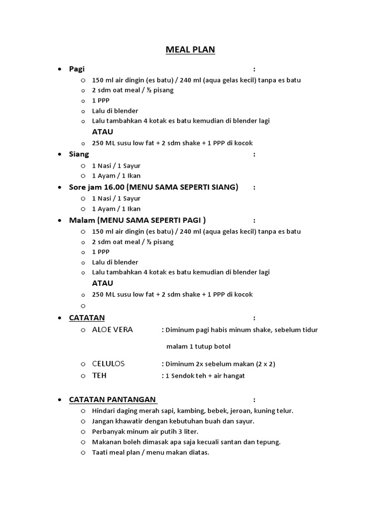 A Balanced Daily Nutrition Plan | PDF