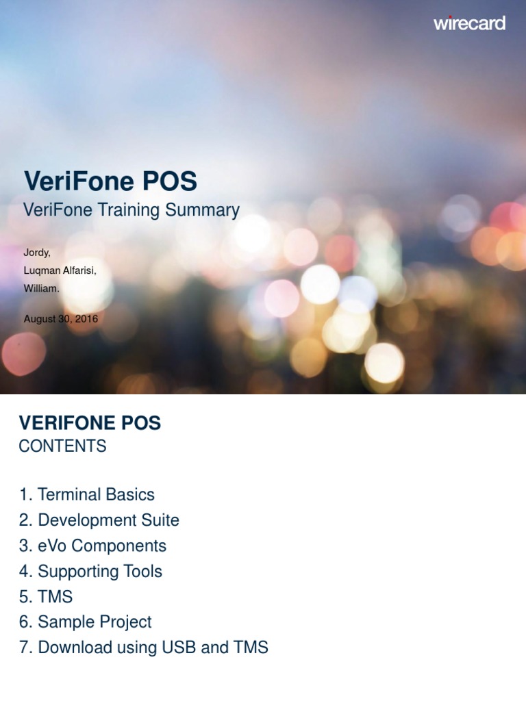 Presentasi VeriFone Combine | PDF | Operating System | Library (Computing)