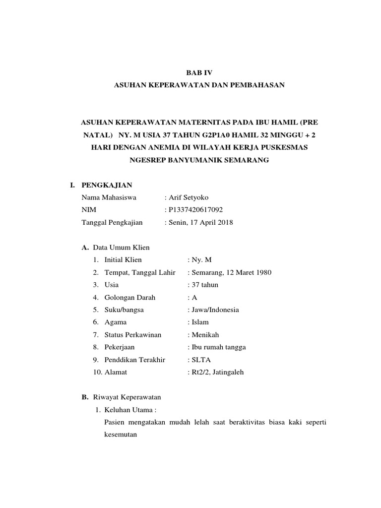 Askep Bumil Risti Yoko Baru Banget | PDF