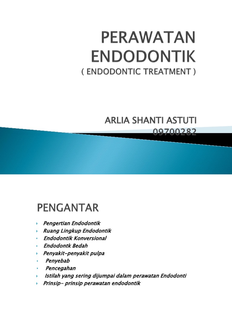 Perawatan Endodontik 050315 | PDF