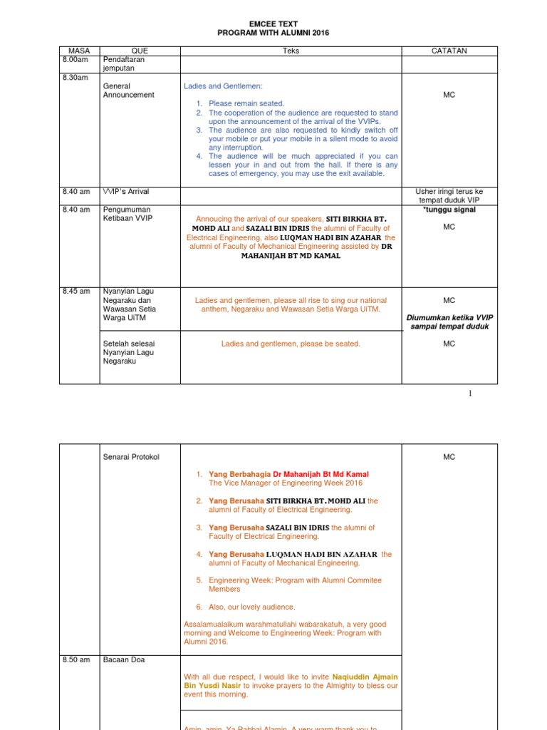 Teks Emcee For Event Ceremony | PDF | Science And Technology | Science