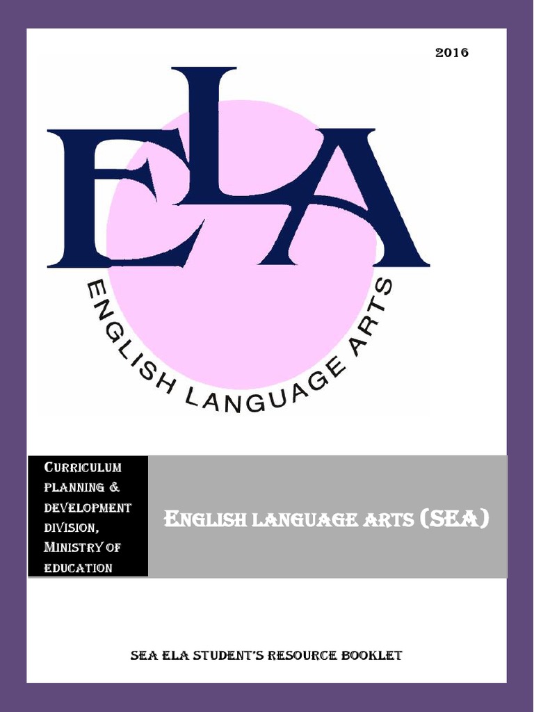 SEA ELA 2016 Student's Resource Booklet | PDF | Verb | Subject (Grammar)