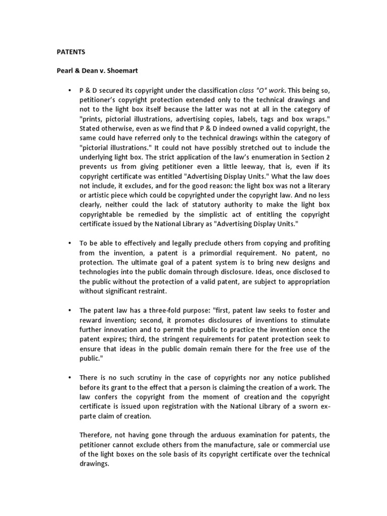 LIP Doctrines | PDF | Glossary Of Patent Law Terms | Patent