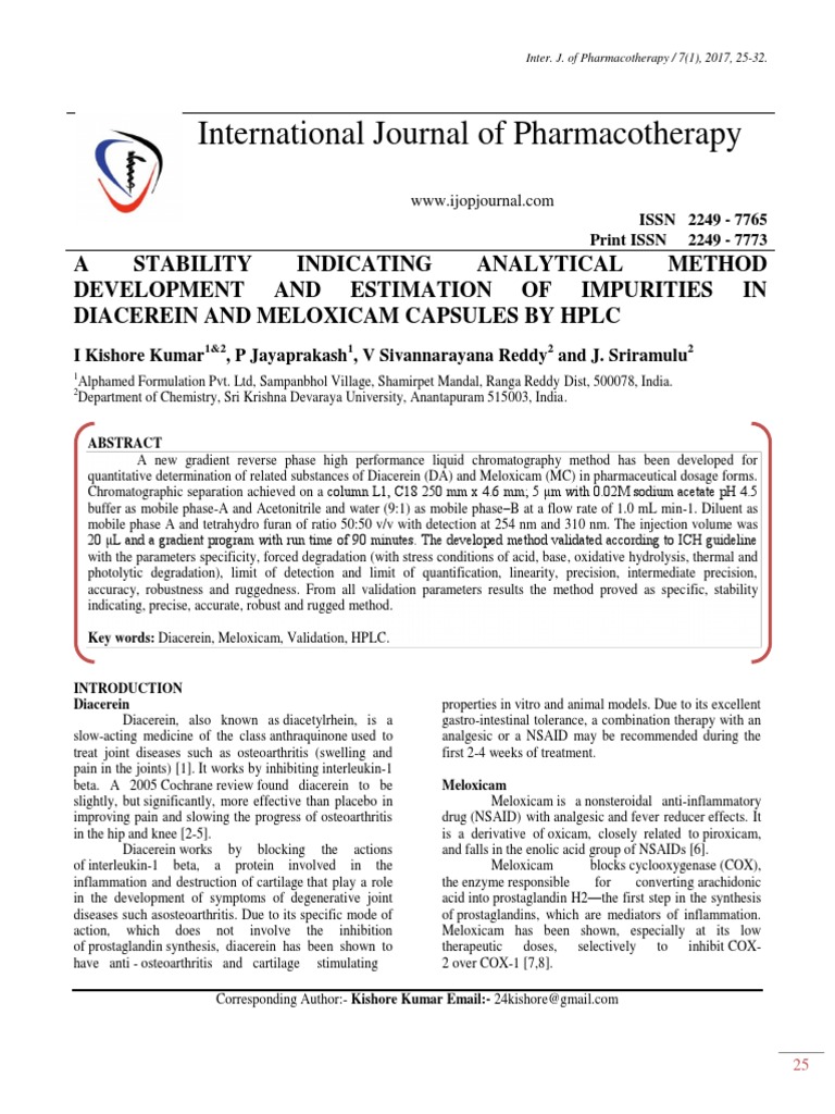 Doi | PDF | Nonsteroidal Anti Inflammatory Drug | High Performance ...