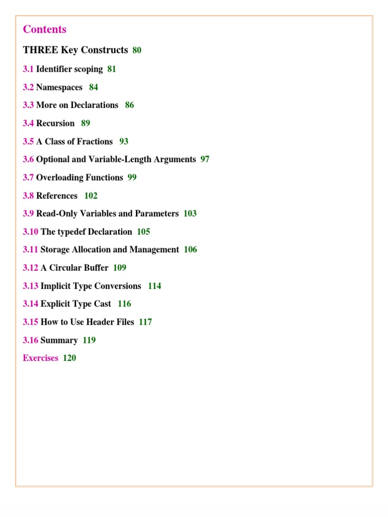 Standard C With Object Oriented Programming Book Ch 3 Download Free Pdf Scope Computer