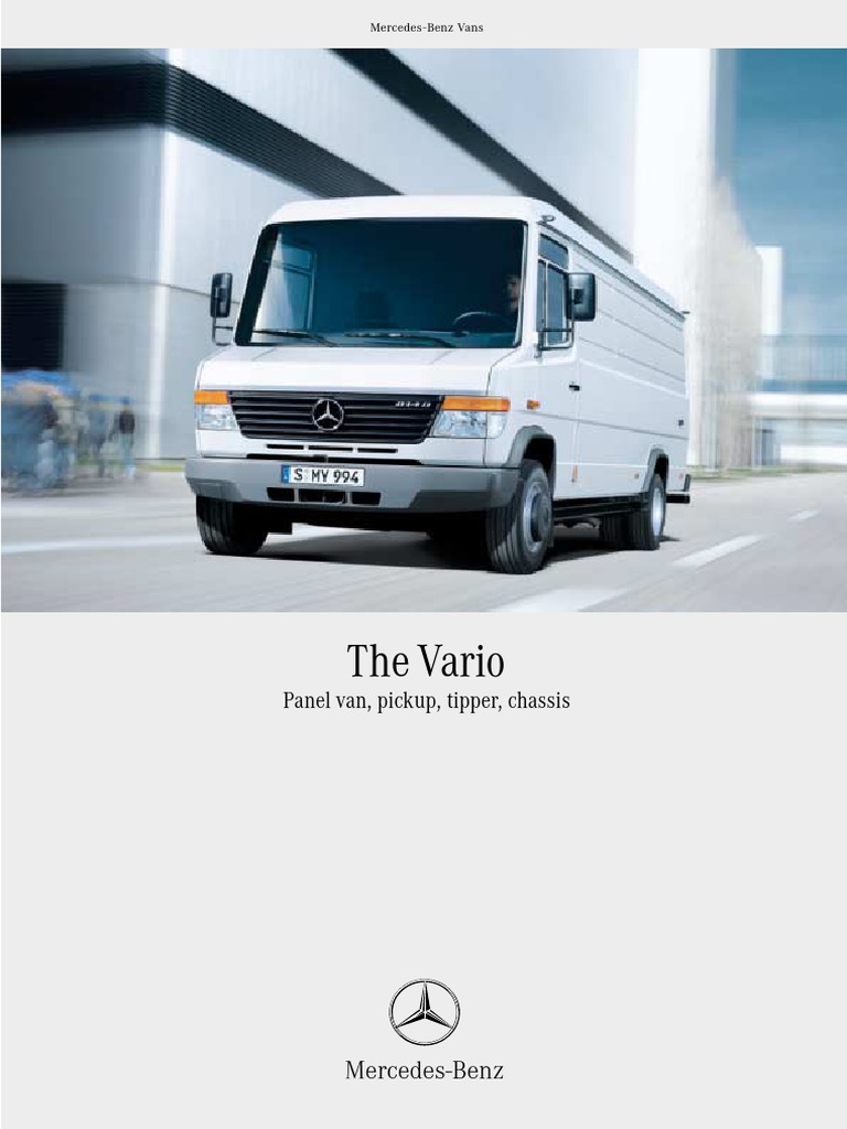 Mercedes Vario | PDF | Van | Transmission (Mechanics)