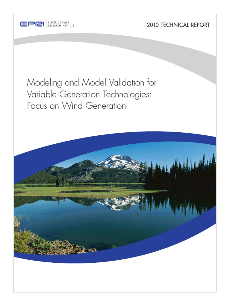 Moelling and Model Validation of Variable Energy Resource EPRI | PDF ...