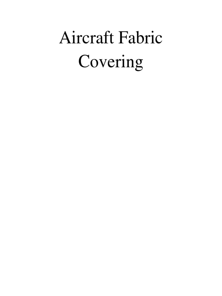Aircraft Fabric Covering | PDF | Textiles | Materials
