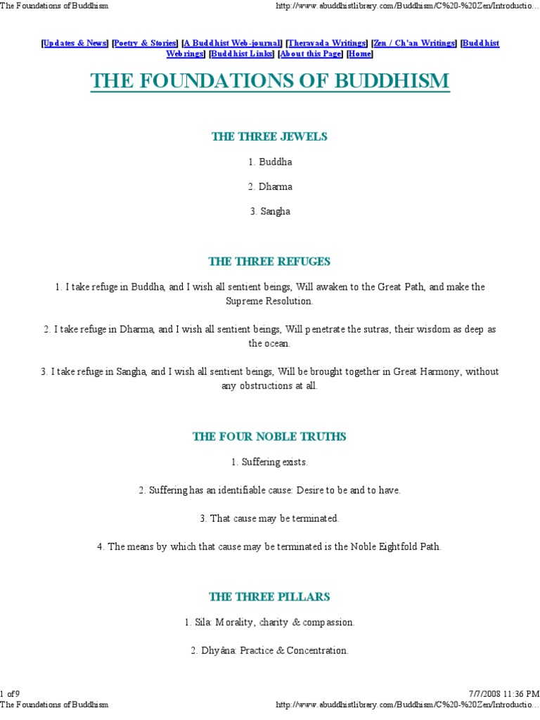 The Foundations of Buddhism | PDF | Noble Eightfold Path | Mind