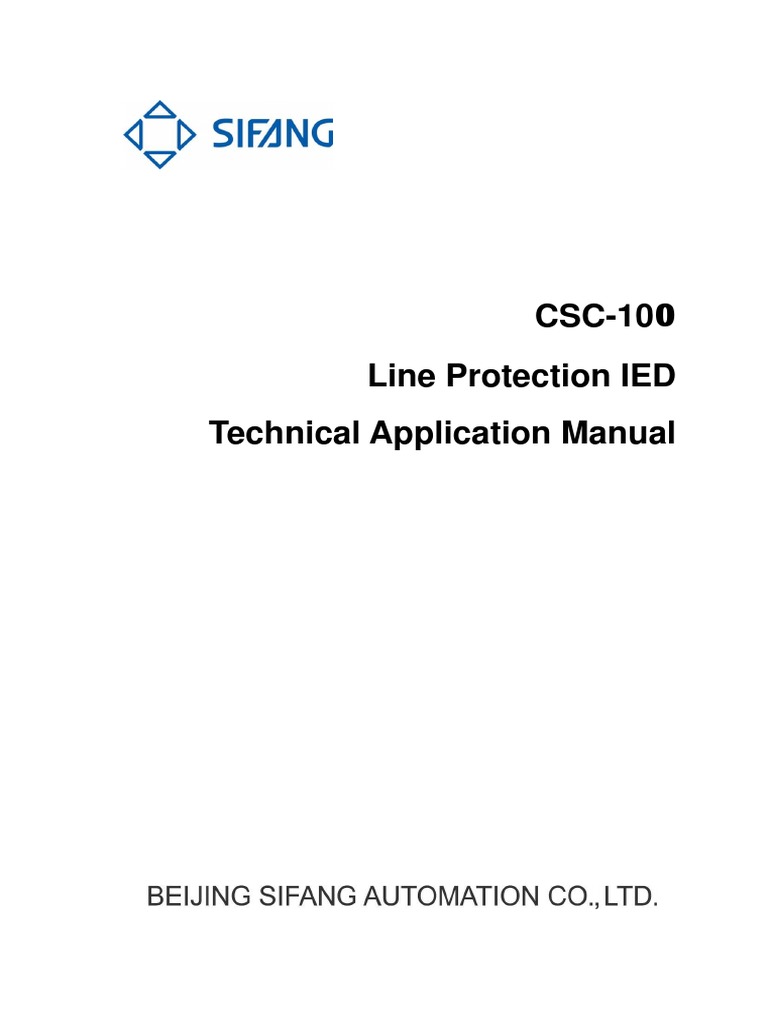 CSC-100 Line Protection IED Technical Application Manual (CD20163213 ...