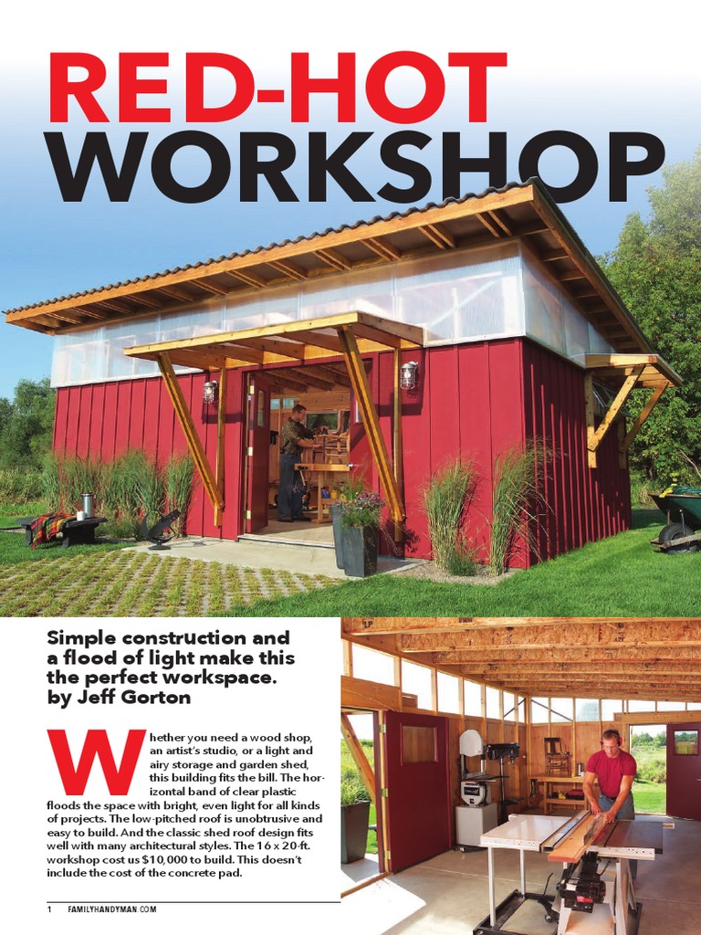 Red Hot Workshop Project | Download Free PDF | Framing (Construction ...
