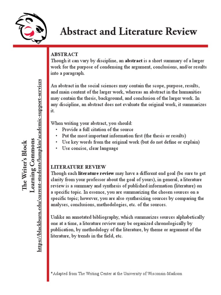 Abstract and Literature Review | PDF | Justification | Intelligence